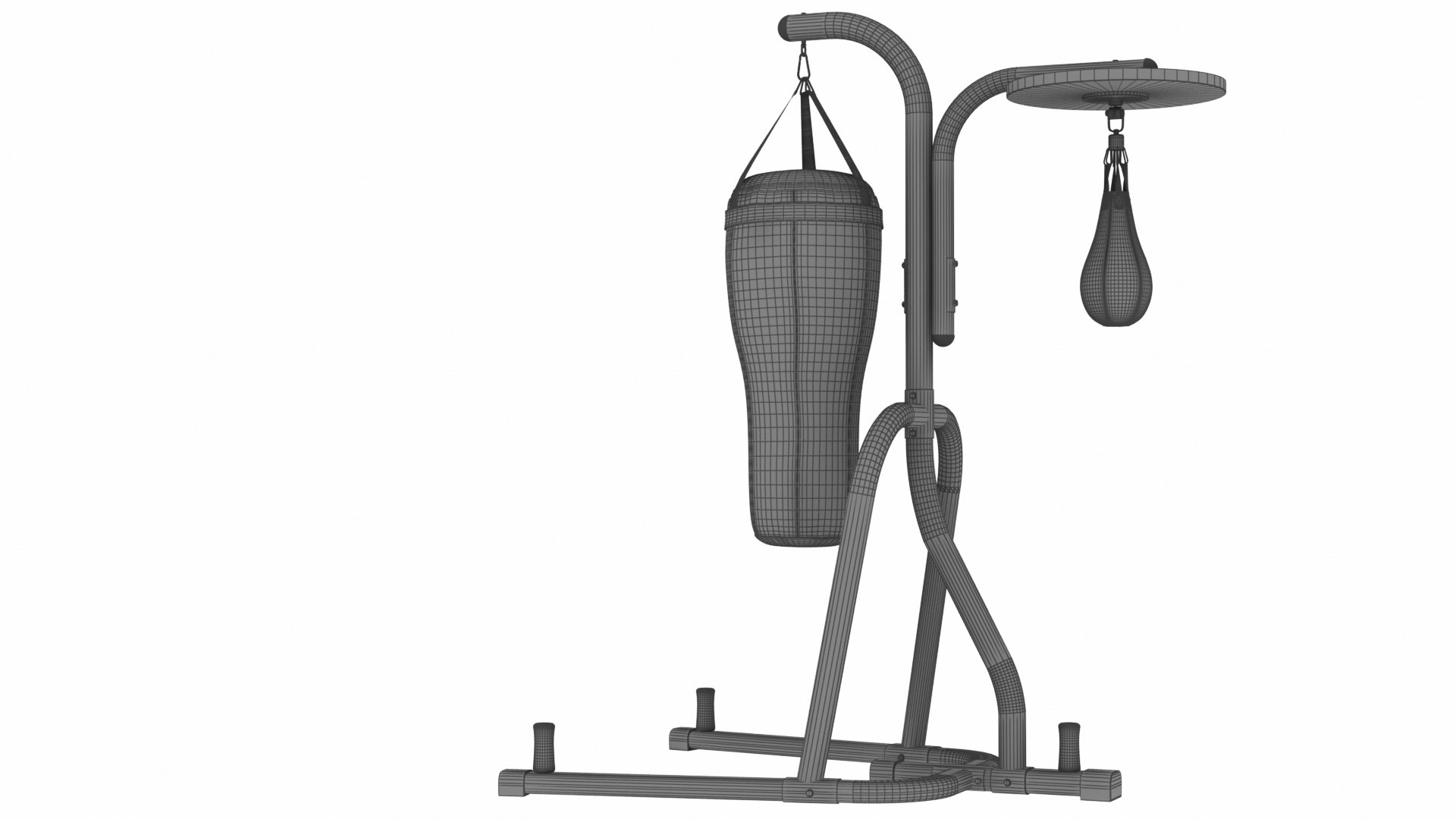 3D Model Boxing Angle Bag With Stand - TurboSquid 1959198