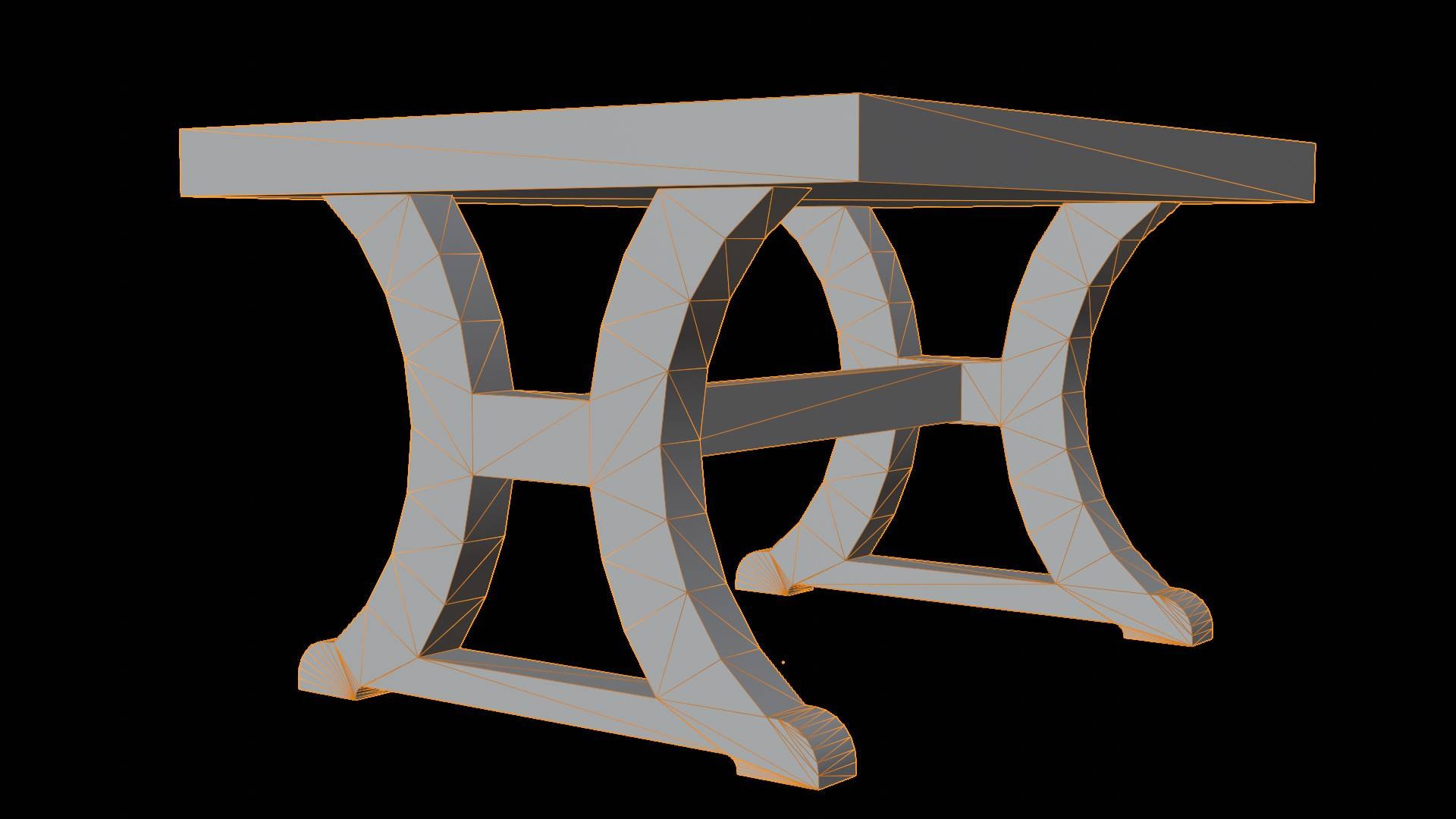 Wooden Table Model - TurboSquid 2071079