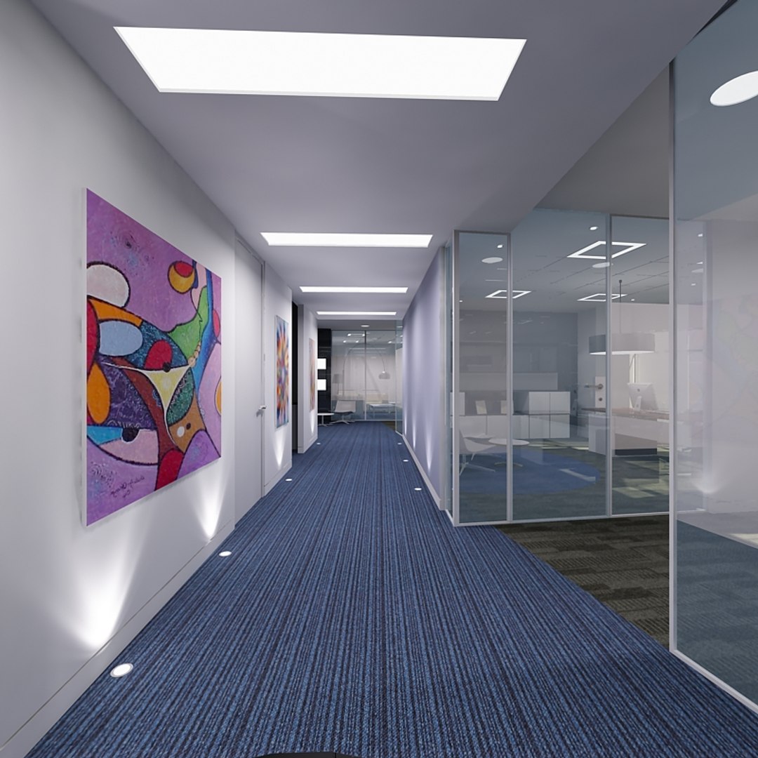 3ds Max Office Interior