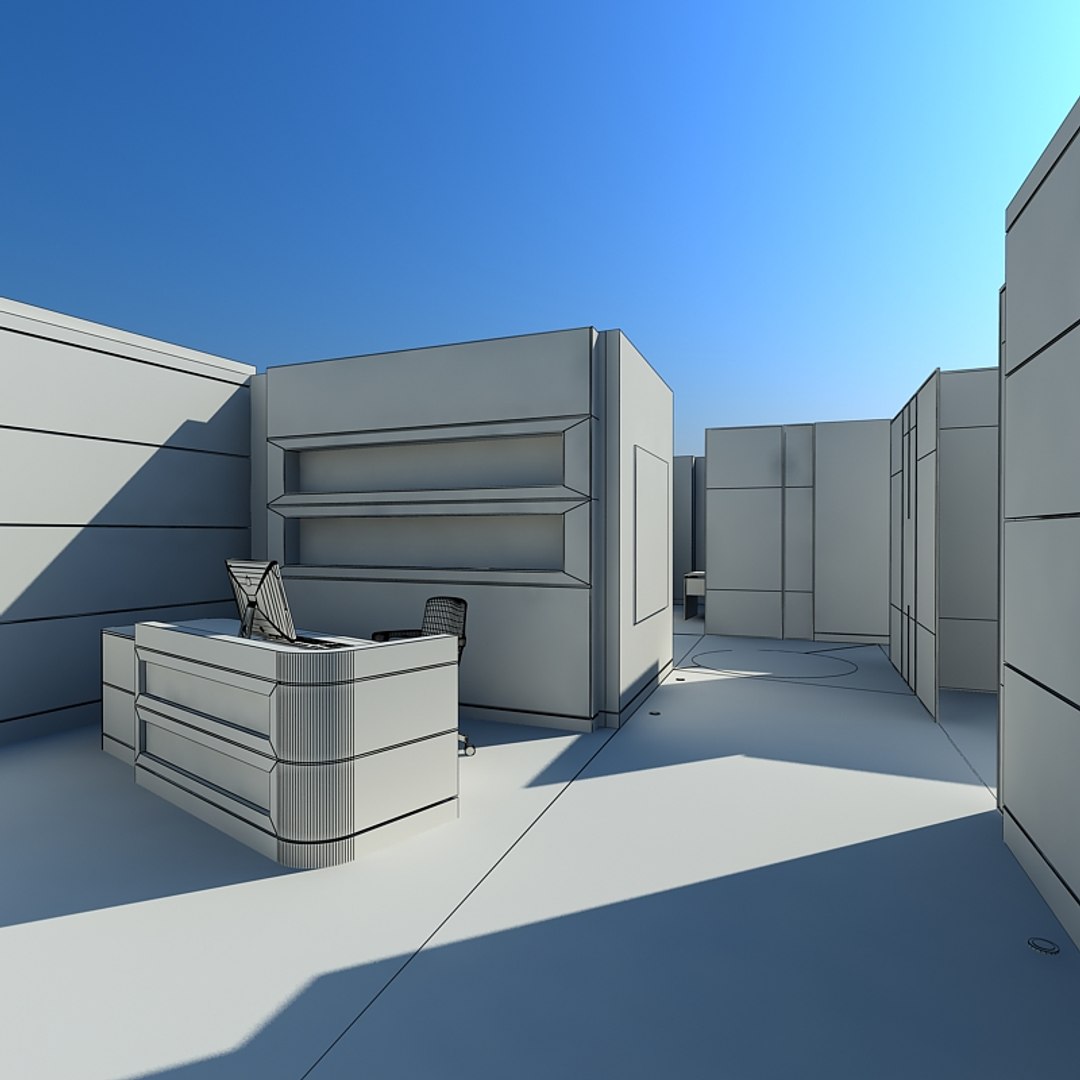 3ds Max Office Interior