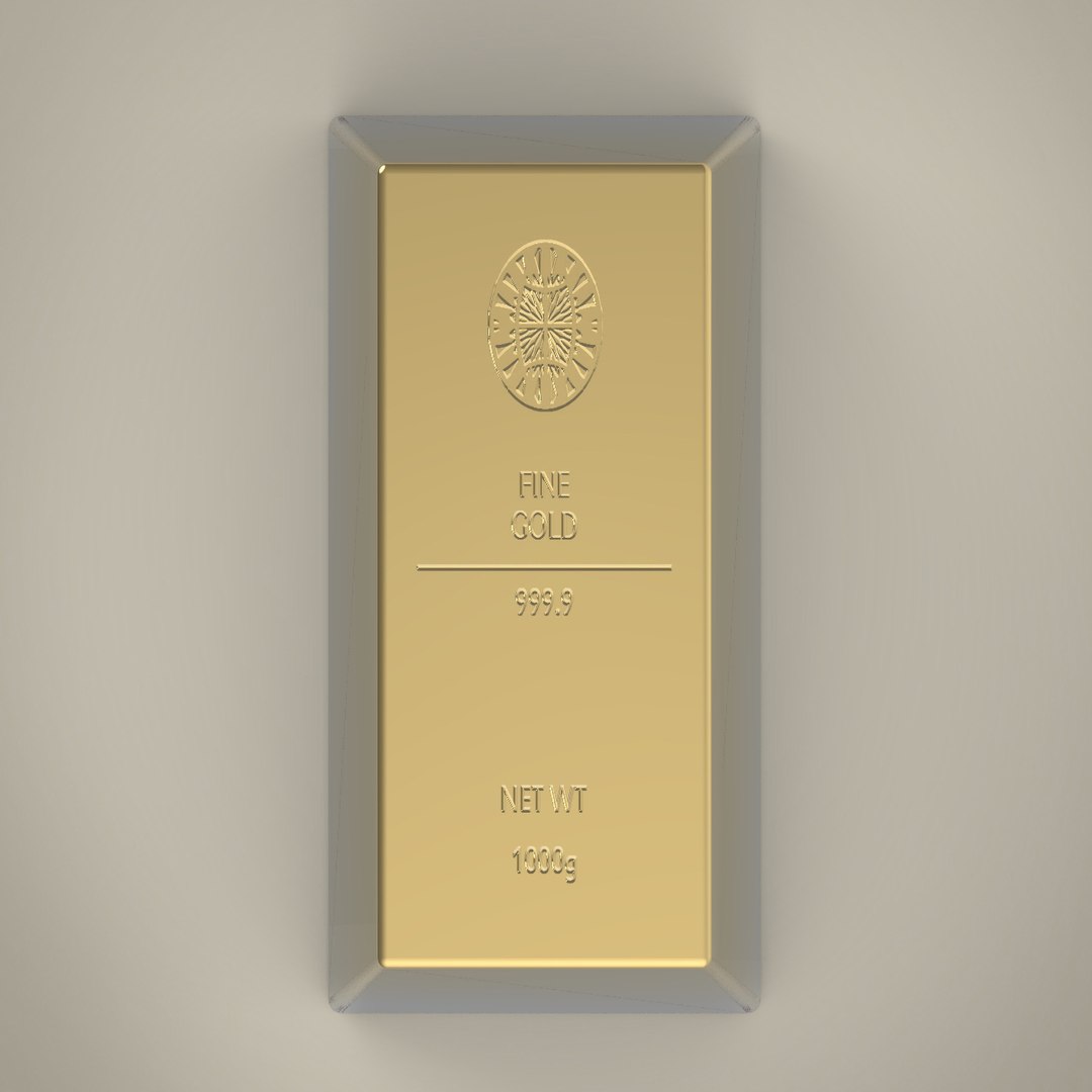 3D Gold Ingot - TurboSquid 1737848