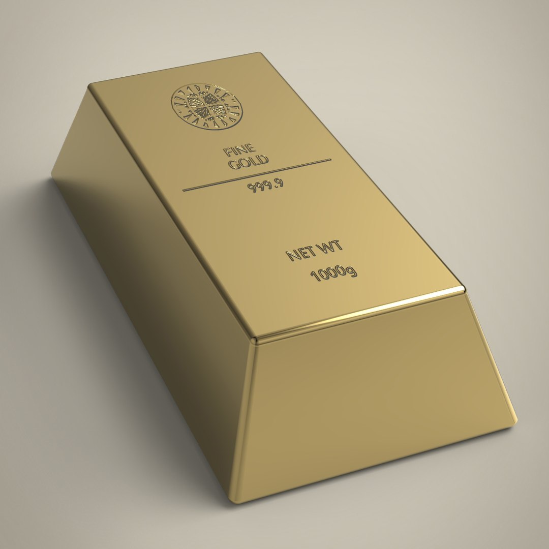 3D Gold Ingot - TurboSquid 1737848