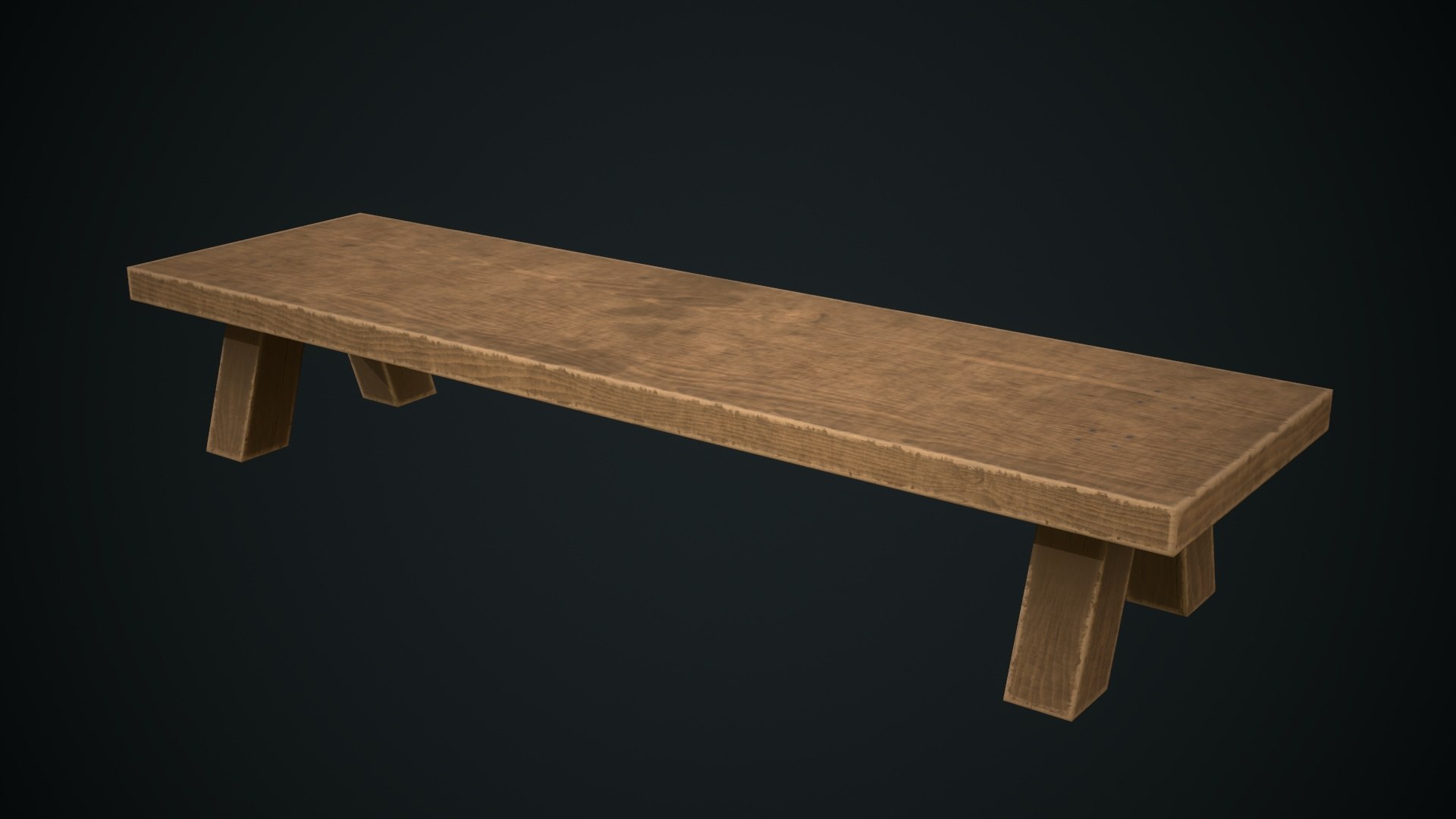 modelo 3d Wooden low poly Stool - TurboSquid 1939704