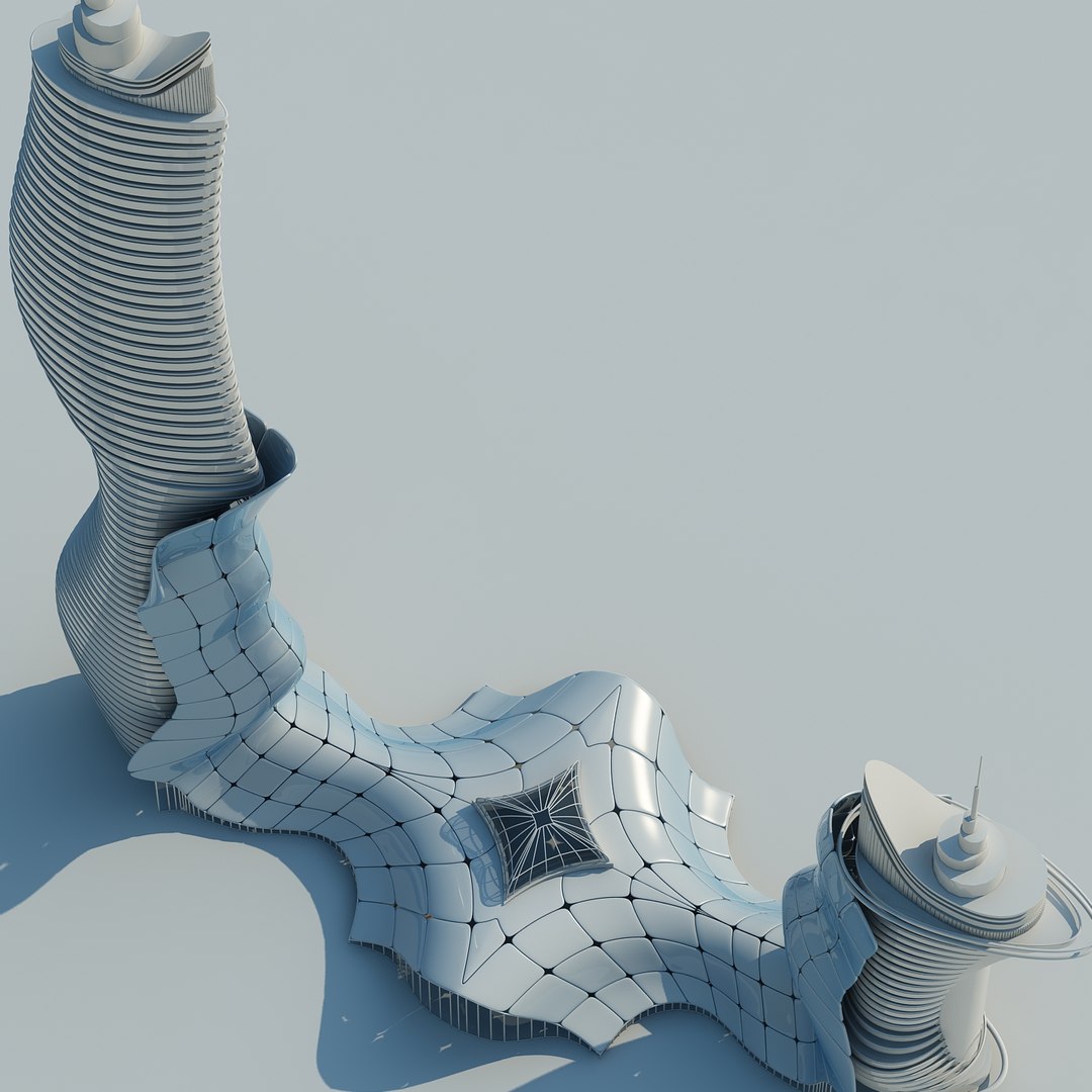 3d Modern Futuristic Model