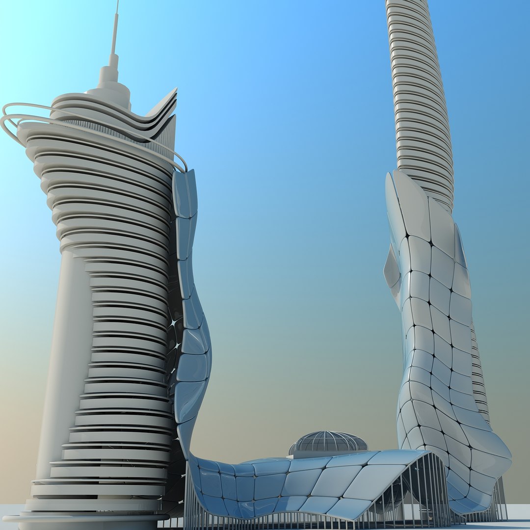 3d Modern Futuristic Model