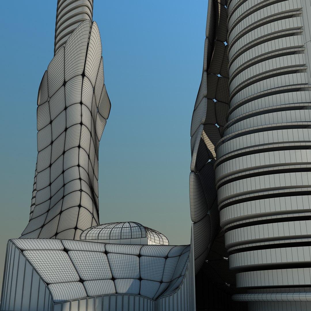 3d Modern Futuristic Model