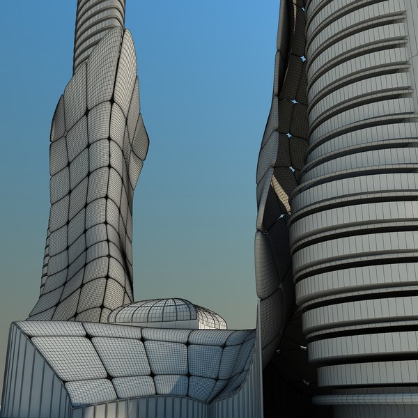 3d modern futuristic model