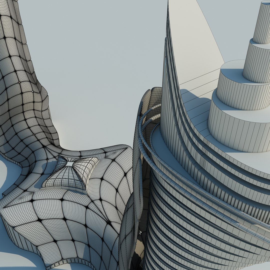 3d Modern Futuristic Model
