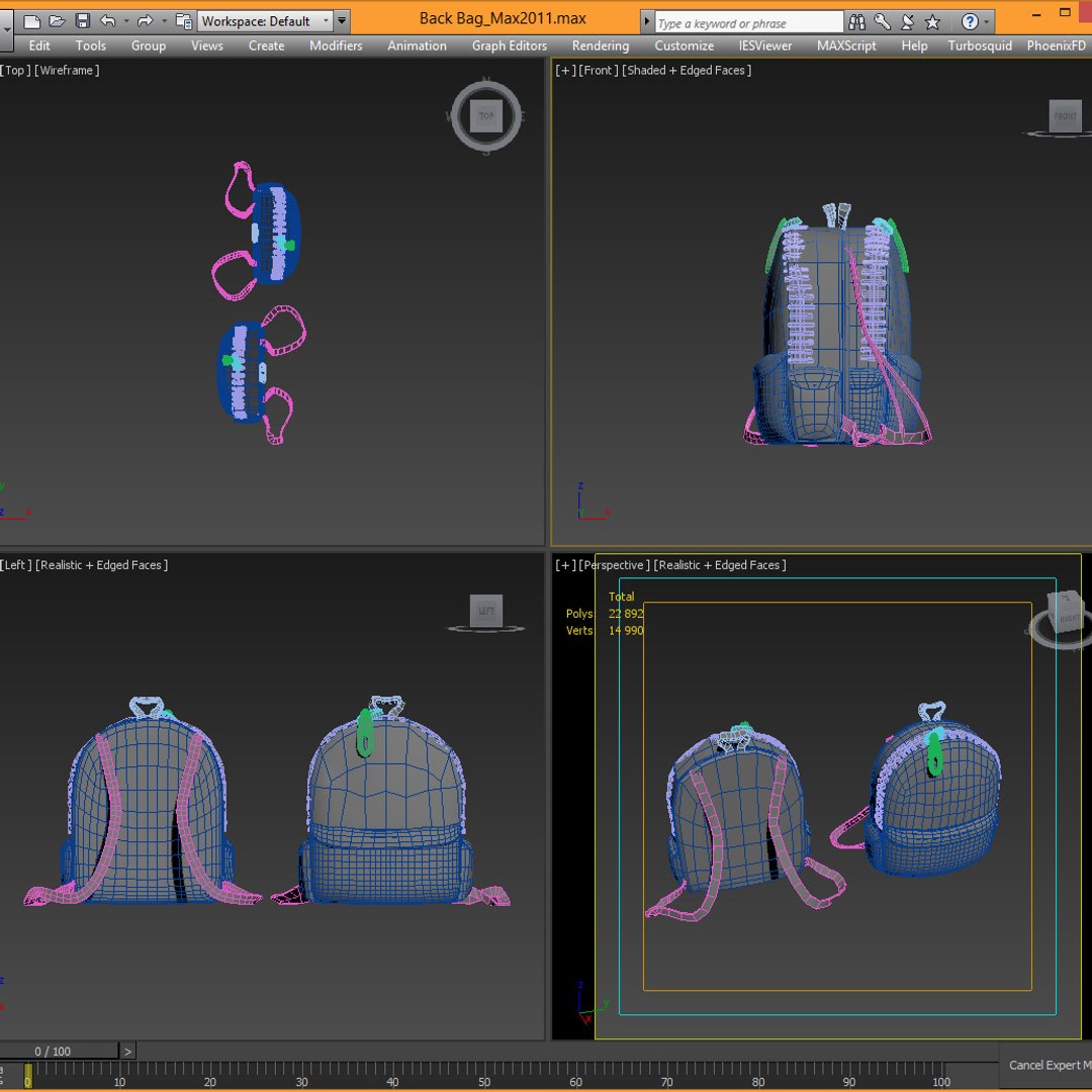 Bag Cartoon 3D Model - TurboSquid 1315975