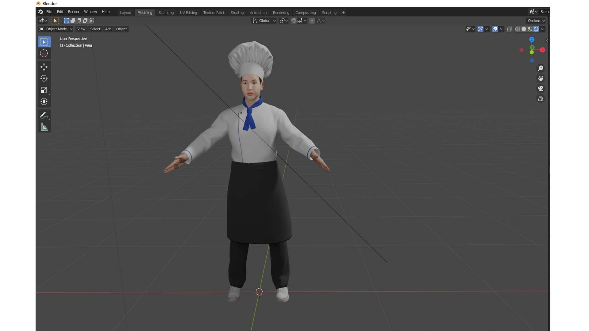 Woman Chef 3D Model - TurboSquid 2243074