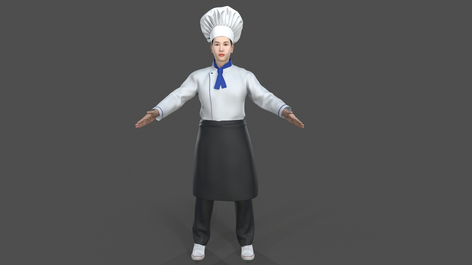 Woman Chef 3D Model - TurboSquid 2243074