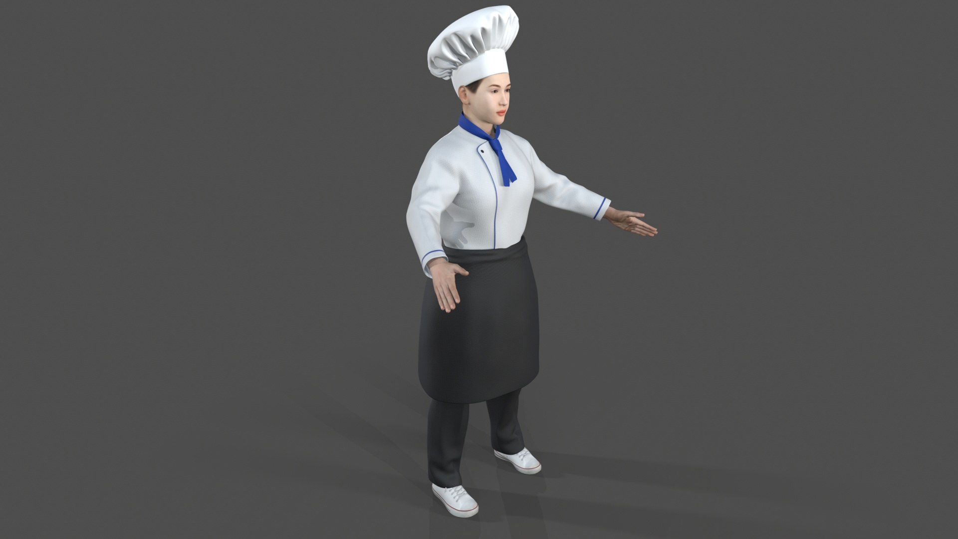 Woman Chef 3D Model - TurboSquid 2243074