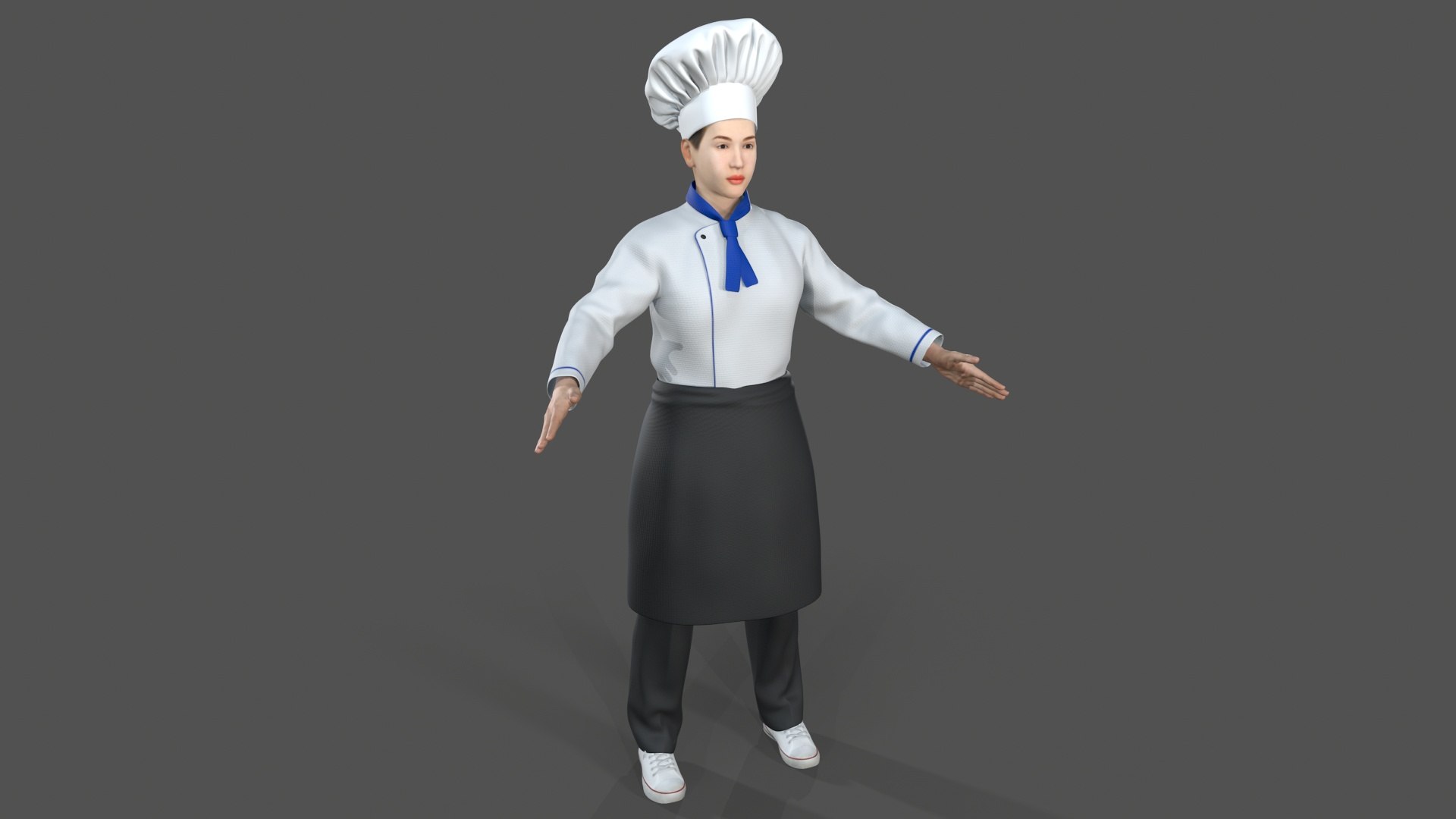 Woman Chef 3D Model - TurboSquid 2243074