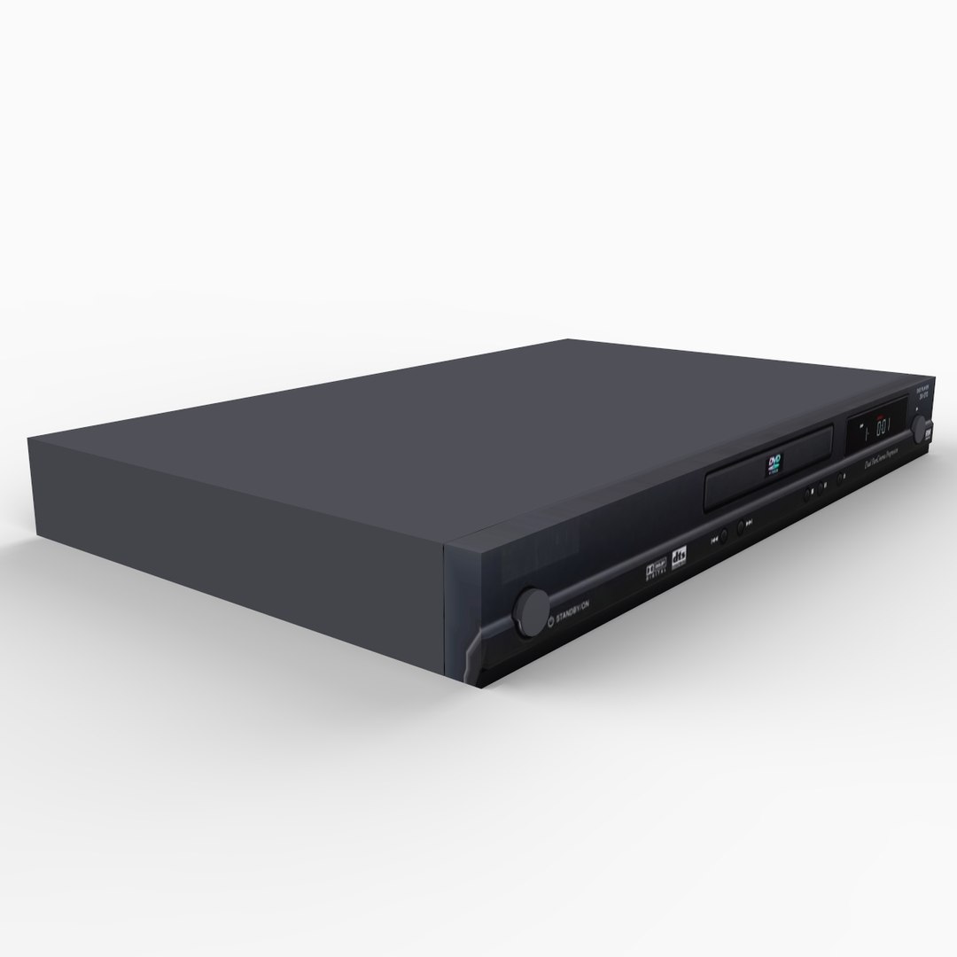dvd player 3d model