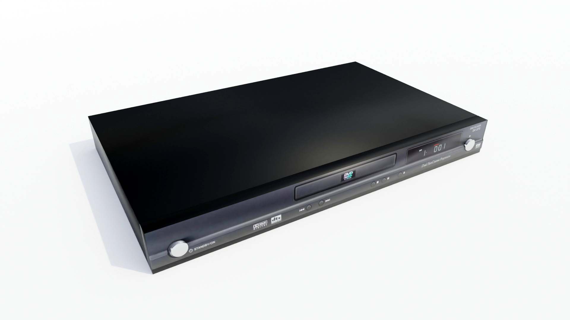 dvd player 3d model