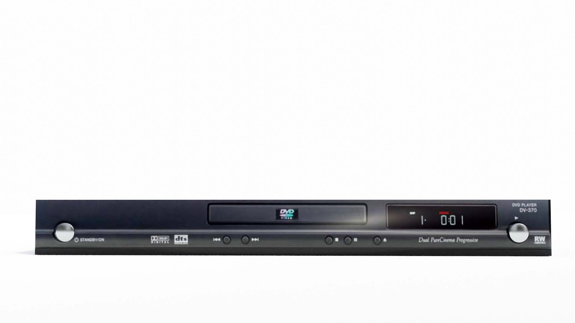 dvd player 3d model