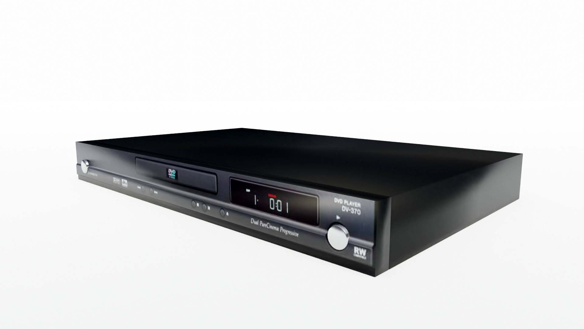 dvd player 3d model
