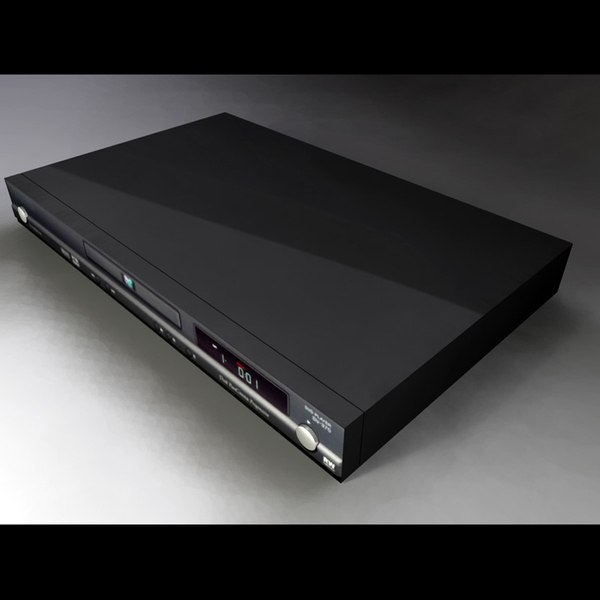 dvd player 3d model