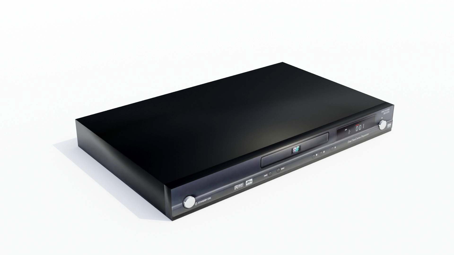 dvd player 3d model