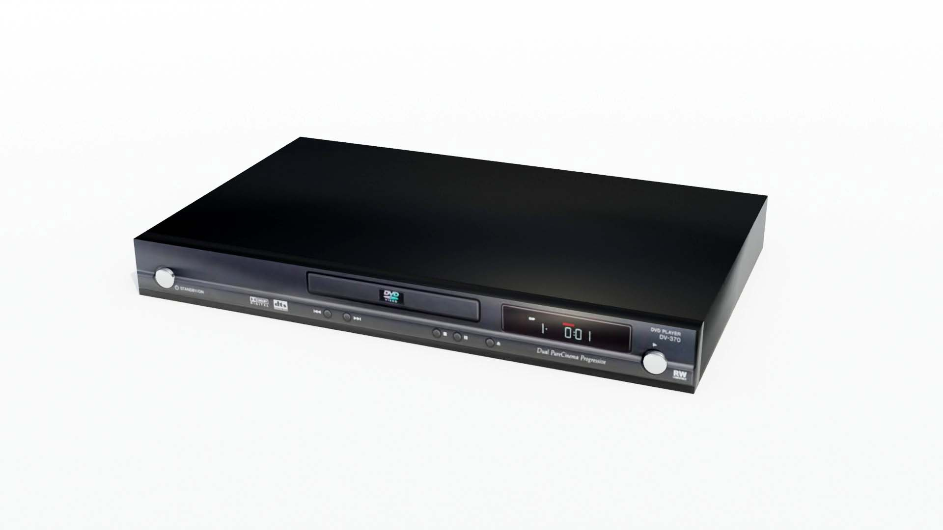 dvd player 3d model