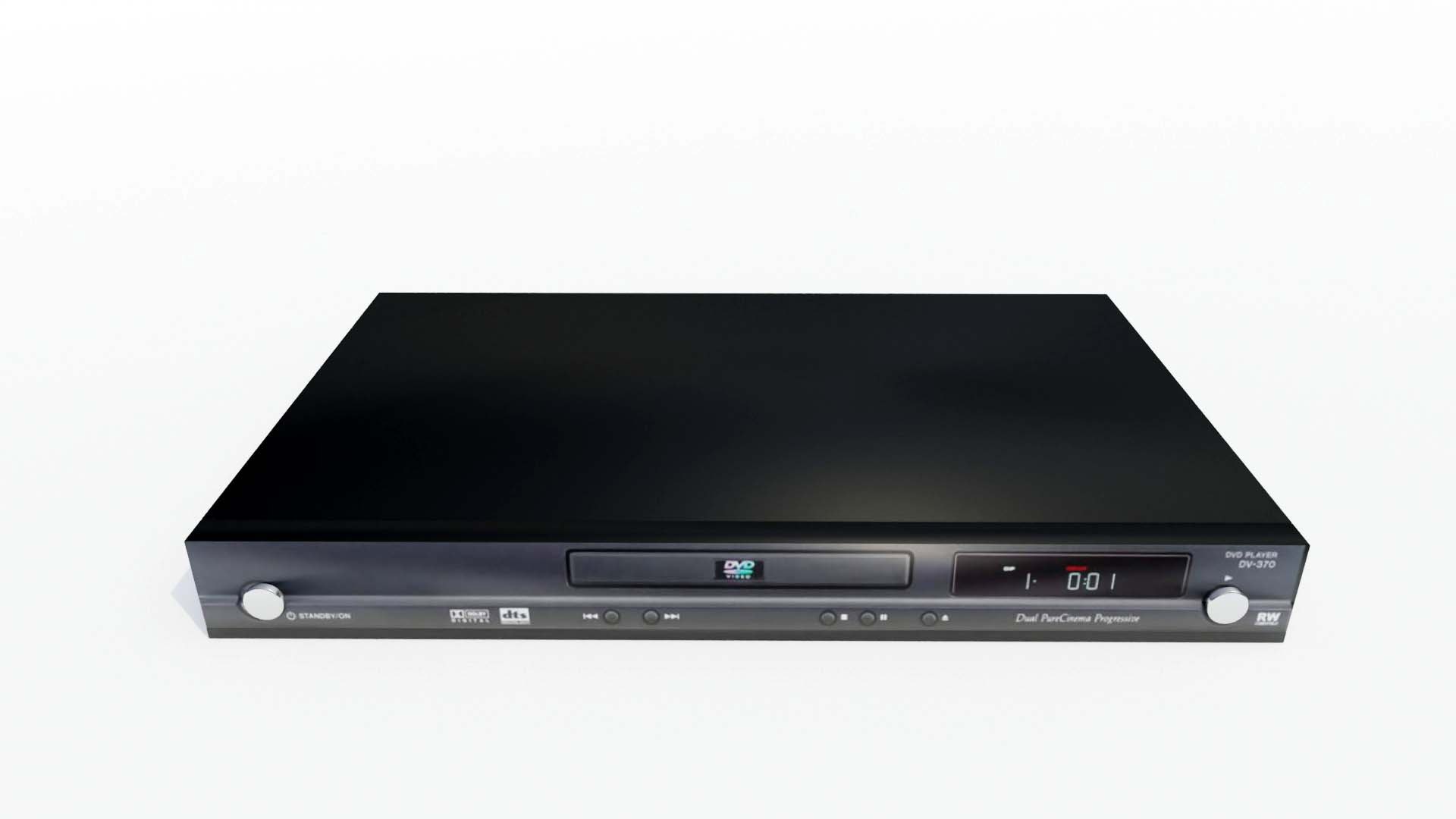 dvd player 3d model