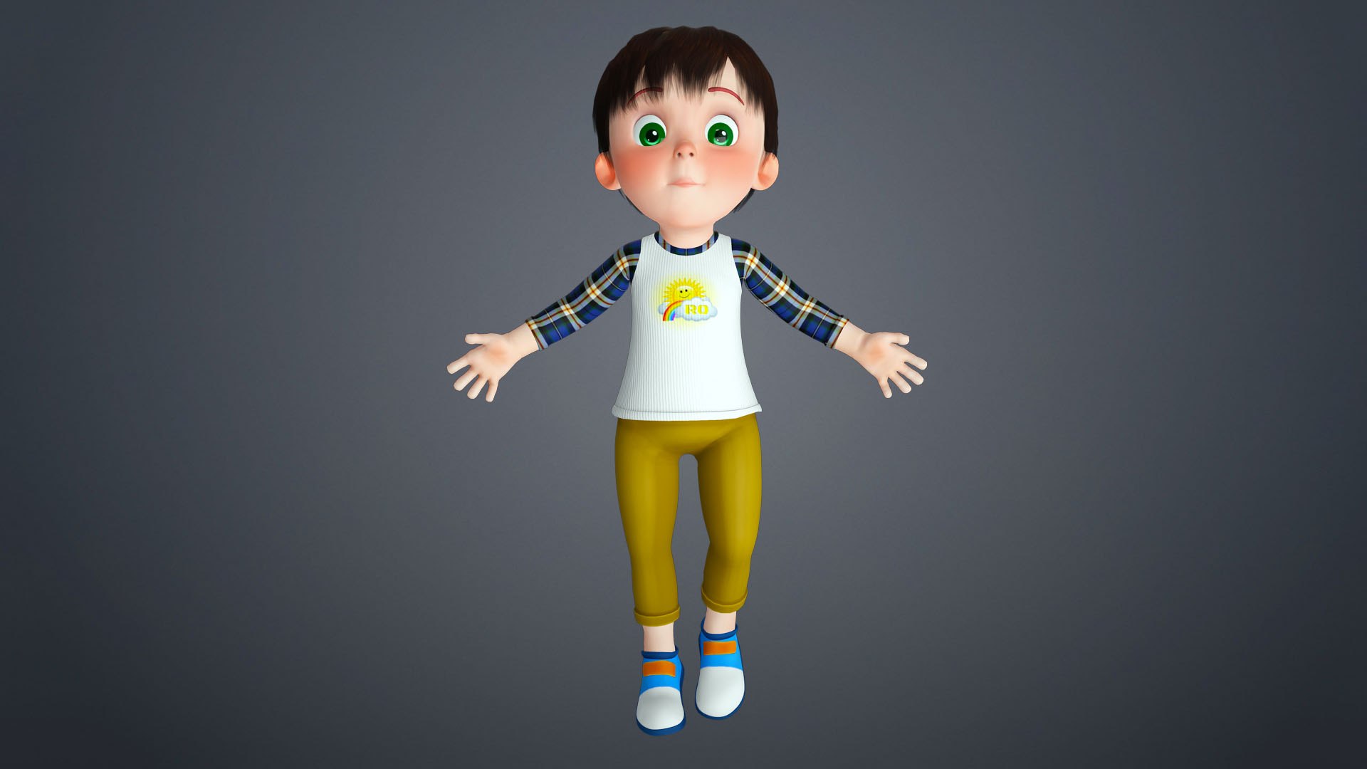 Cartoon Baby Rigged Character 3D - TurboSquid 1853792