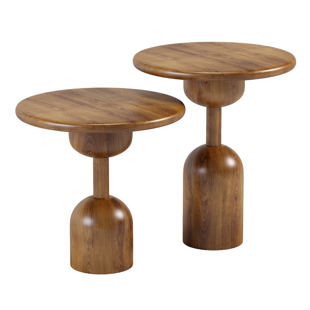 Baoba - Coffee And Side Tables Set 3D Model - TurboSquid 2334696