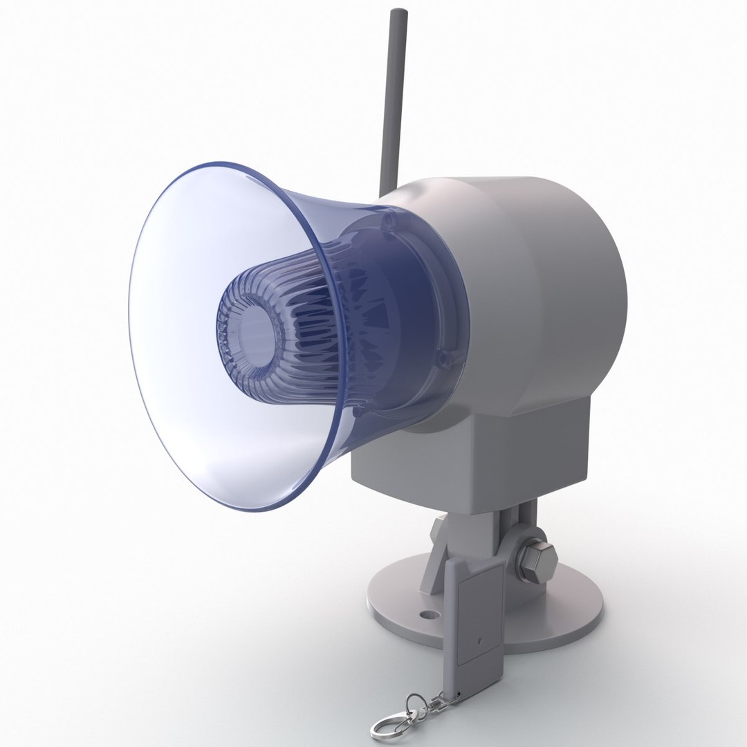3d Wireless Siren Remote Control Model