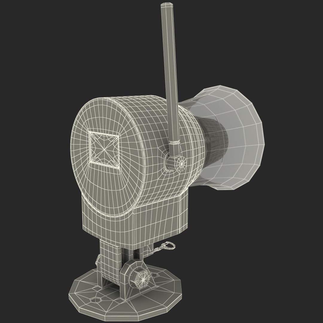 3d Wireless Siren Remote Control Model