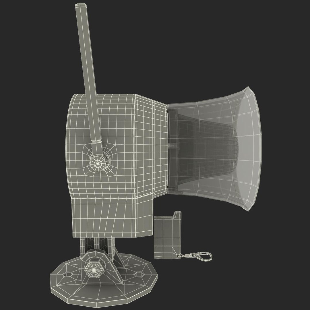 3d Wireless Siren Remote Control Model