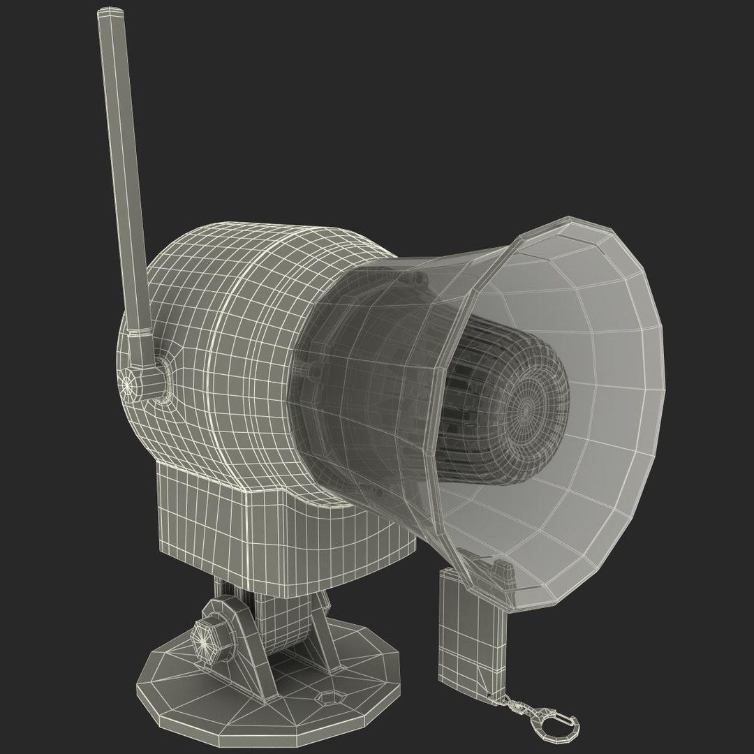 3d Wireless Siren Remote Control Model