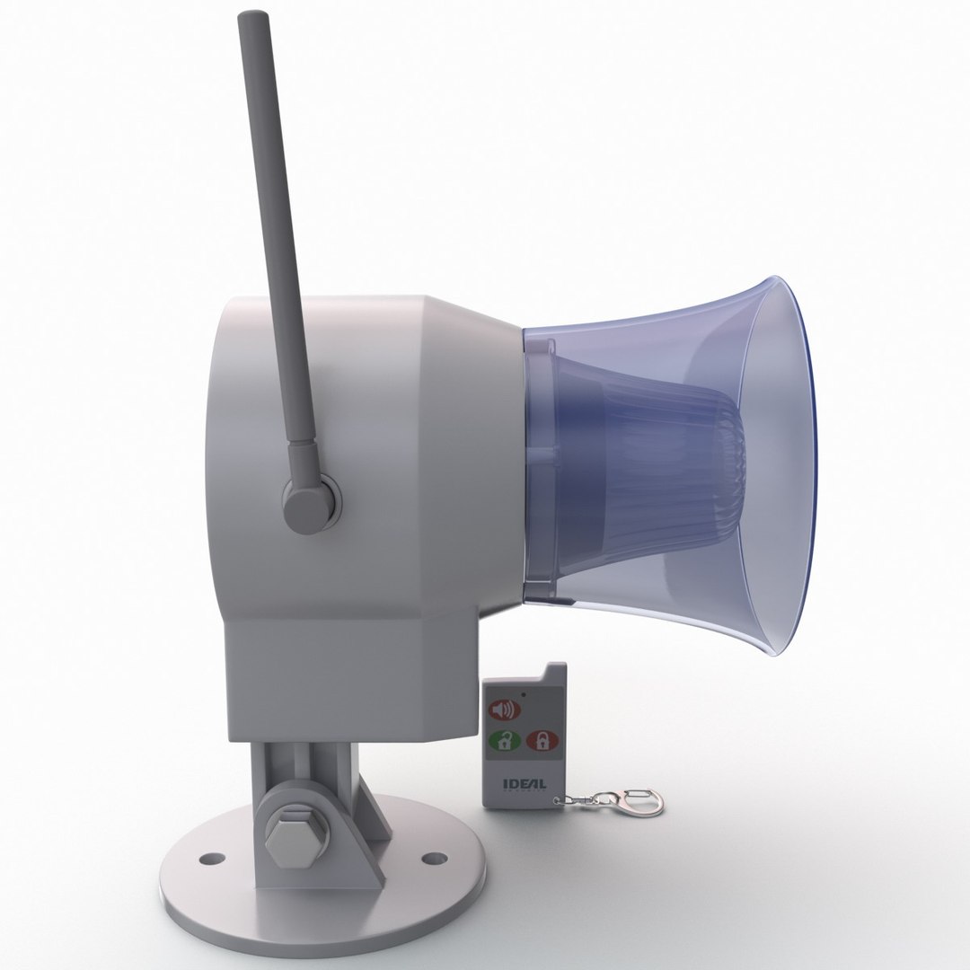 3d Wireless Siren Remote Control Model