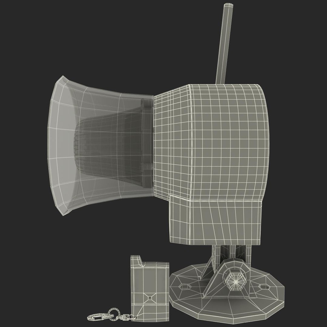 3d Wireless Siren Remote Control Model