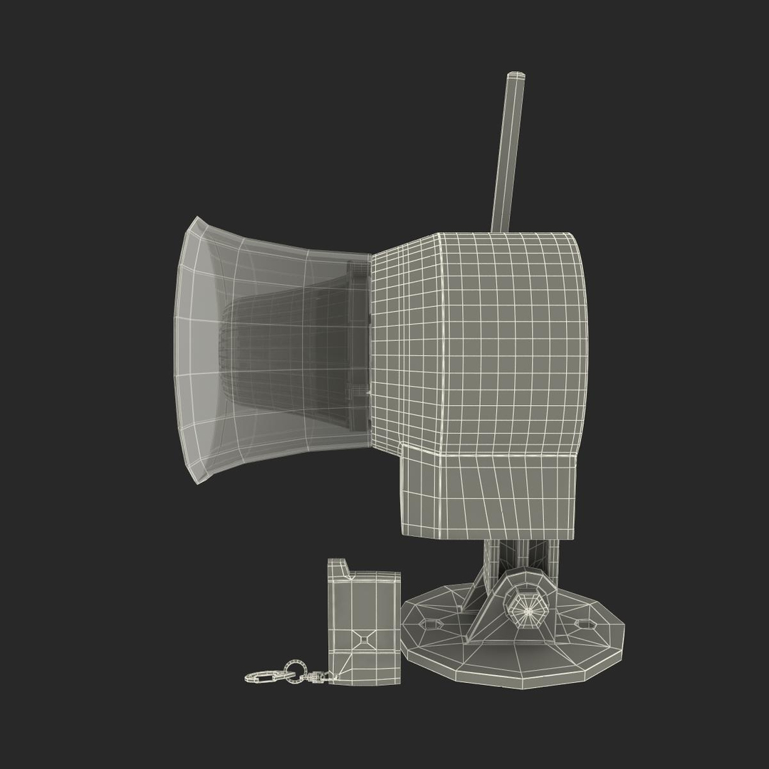 3d Wireless Siren Remote Control Model