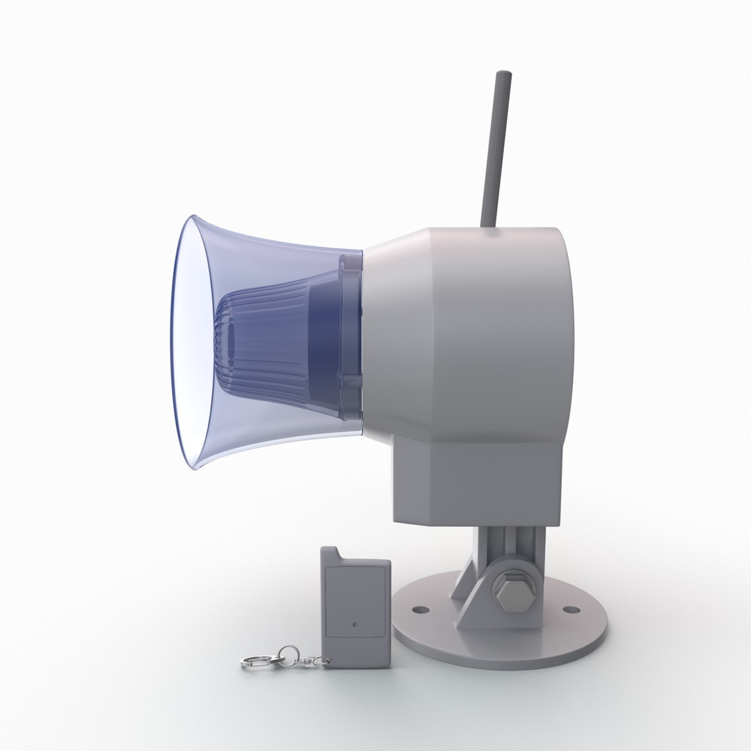 3d Wireless Siren Remote Control Model