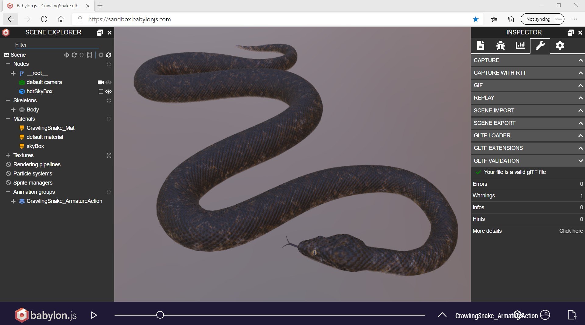 Crawling Snake Loop Animation 3d Model - Turbosquid 1639323