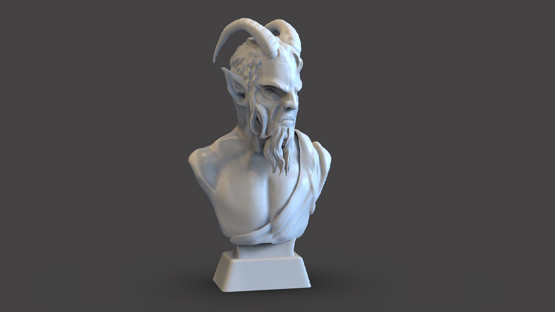 3D Faun Bust Model - TurboSquid 2429615