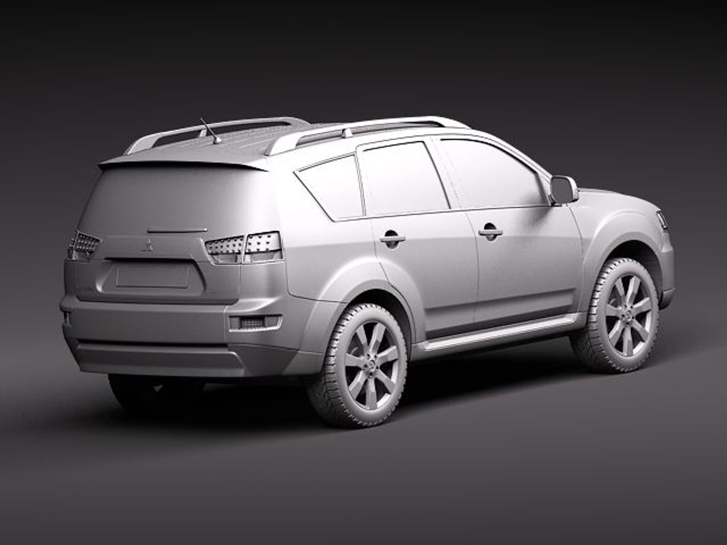 Mitsubishi Outlander 2011 Suv 3d Max