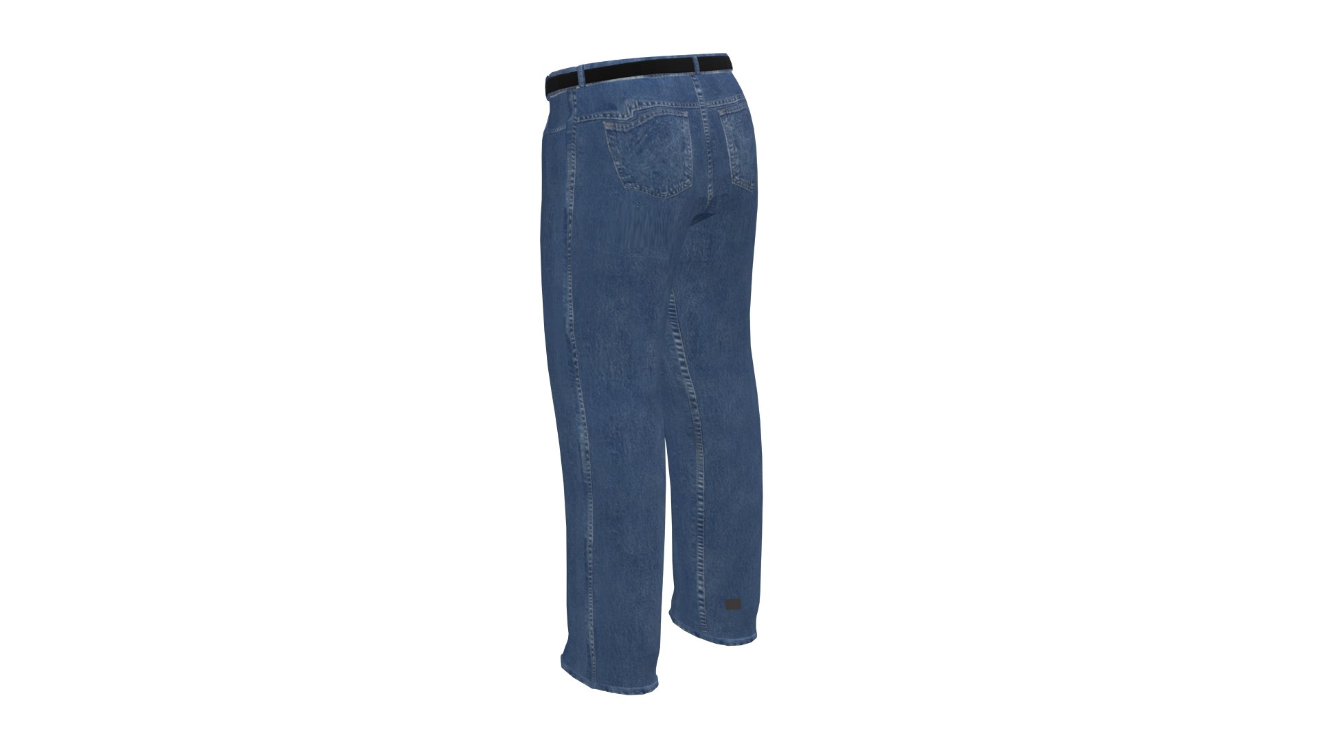 3D Denim Pants 3D Model - TurboSquid 2309881