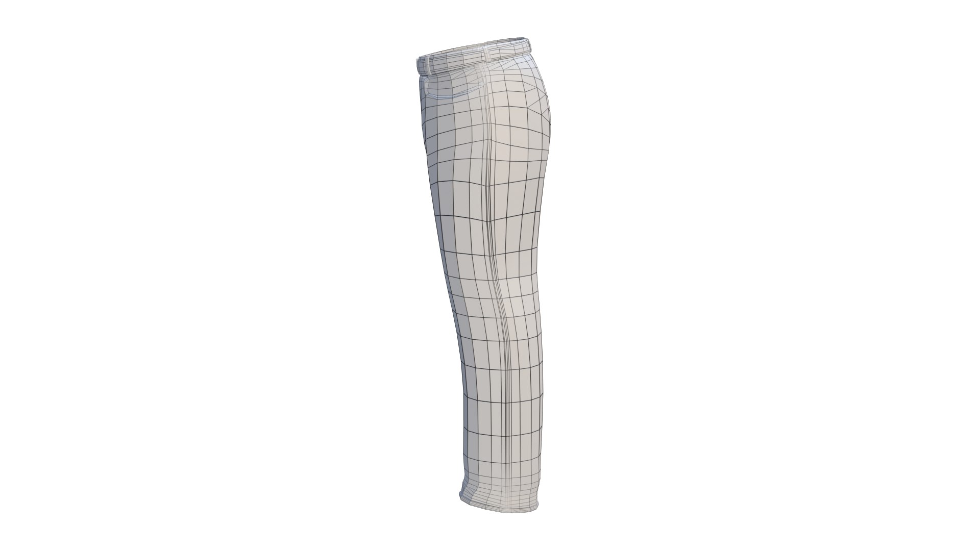 3D Denim Pants 3D Model - TurboSquid 2309881
