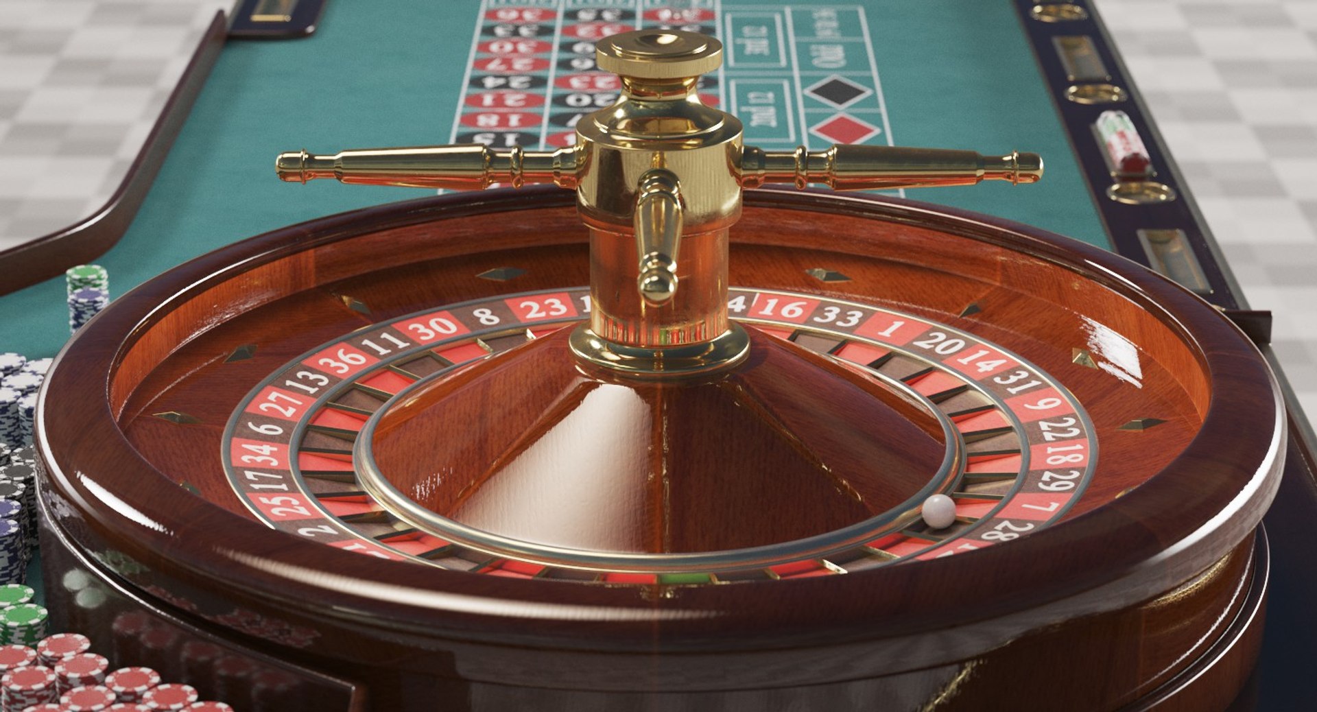 Roulette table model - TurboSquid 1163464