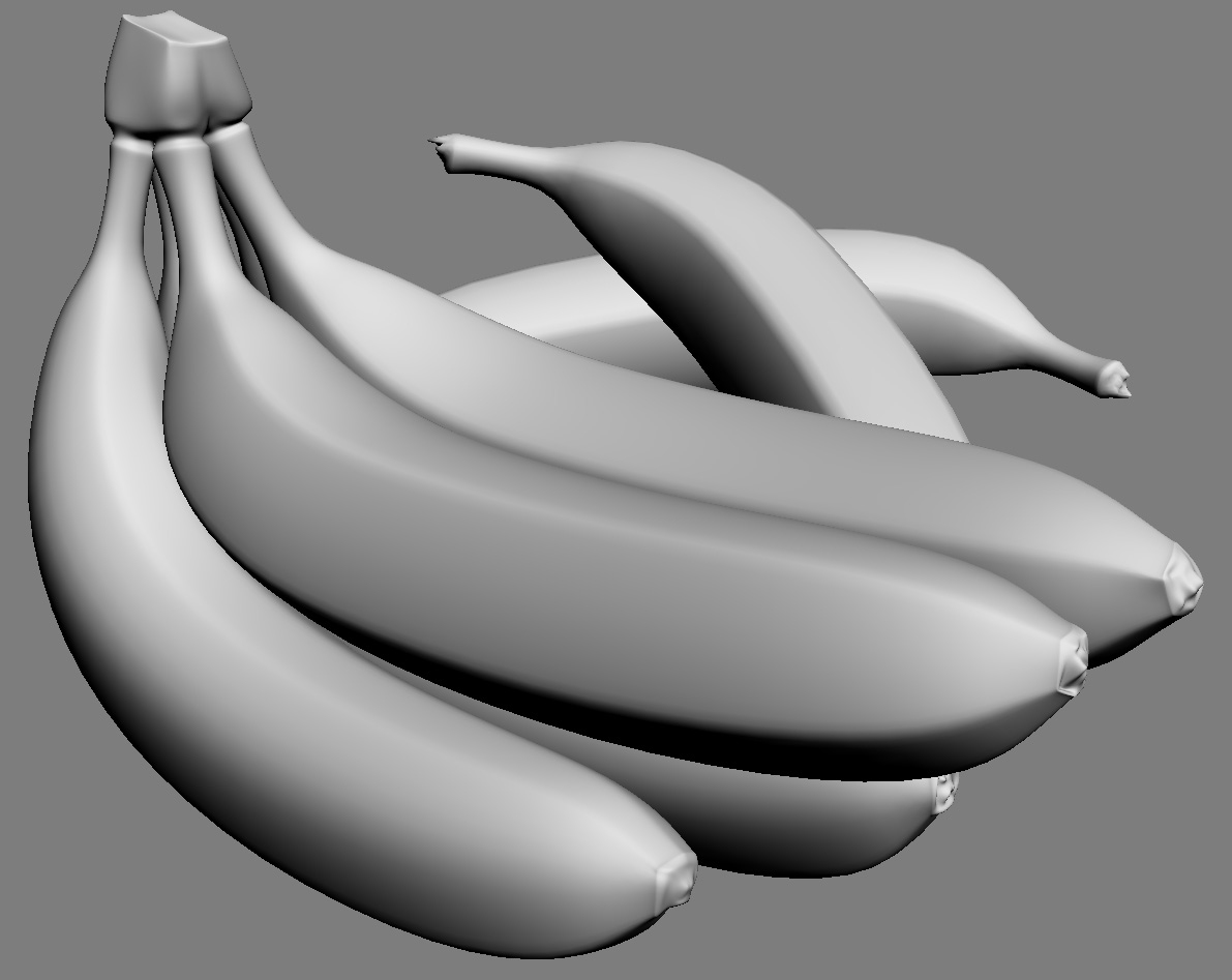 3d banana realistic
