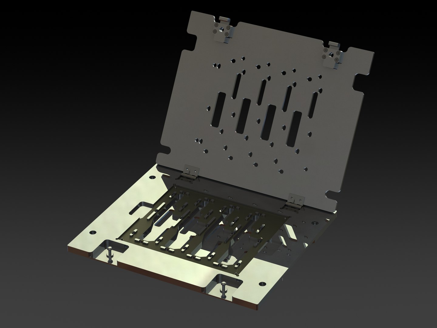 Standard Aluminium PCB Router Fixture model - TurboSquid 2158403