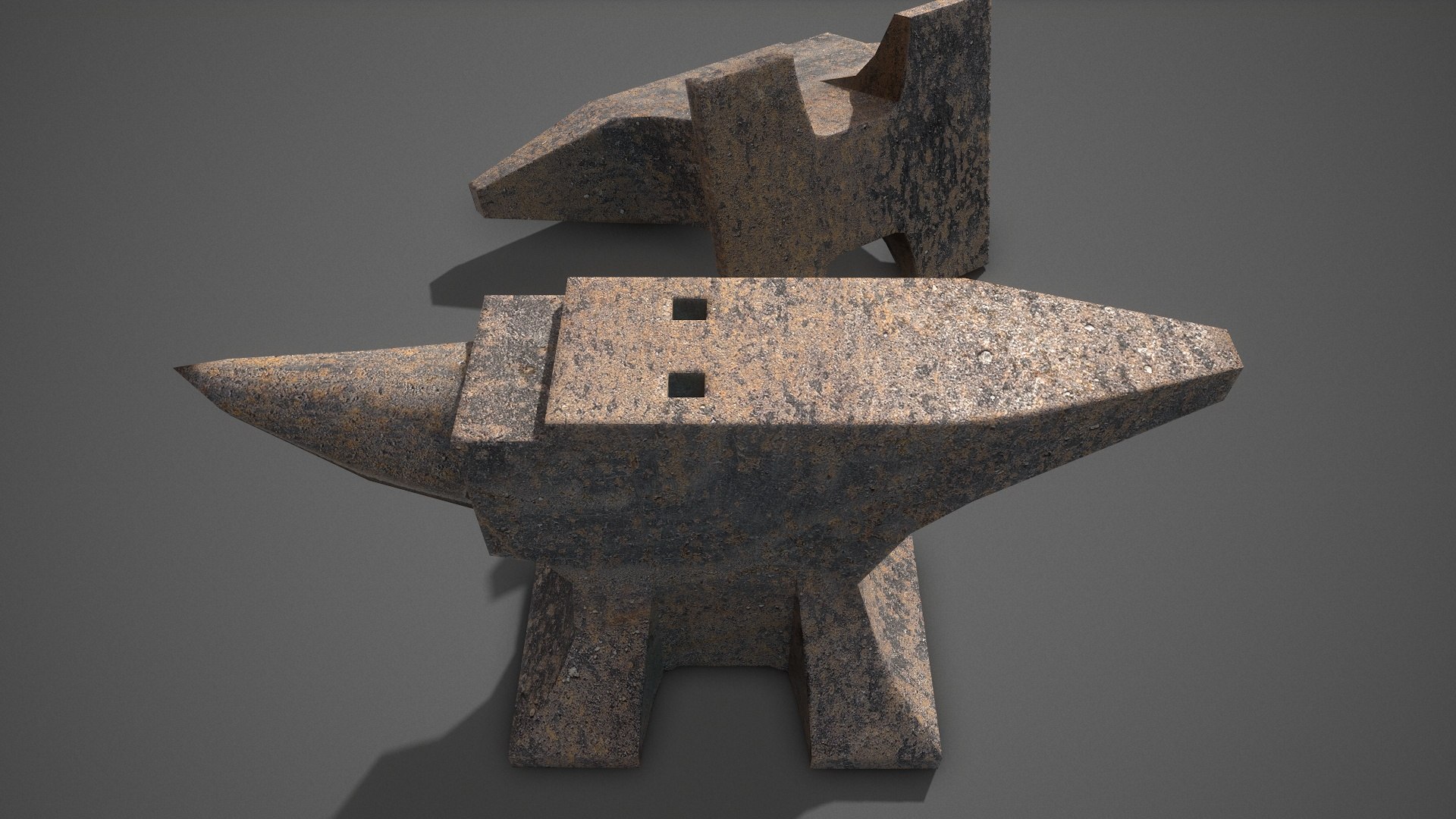Rusty Anvil Pbr Low-poly 3D Model - TurboSquid 1721633