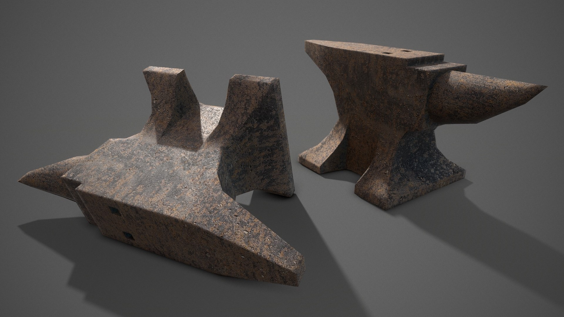 Rusty Anvil Pbr Low-poly 3D Model - TurboSquid 1721633