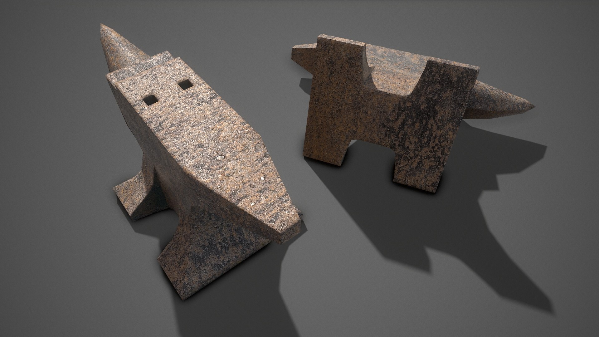 Rusty Anvil Pbr Low-poly 3D Model - TurboSquid 1721633