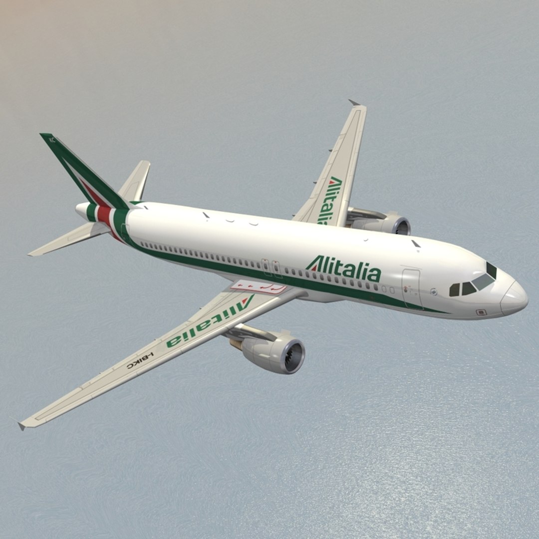 3d model airbus a320 alitalia