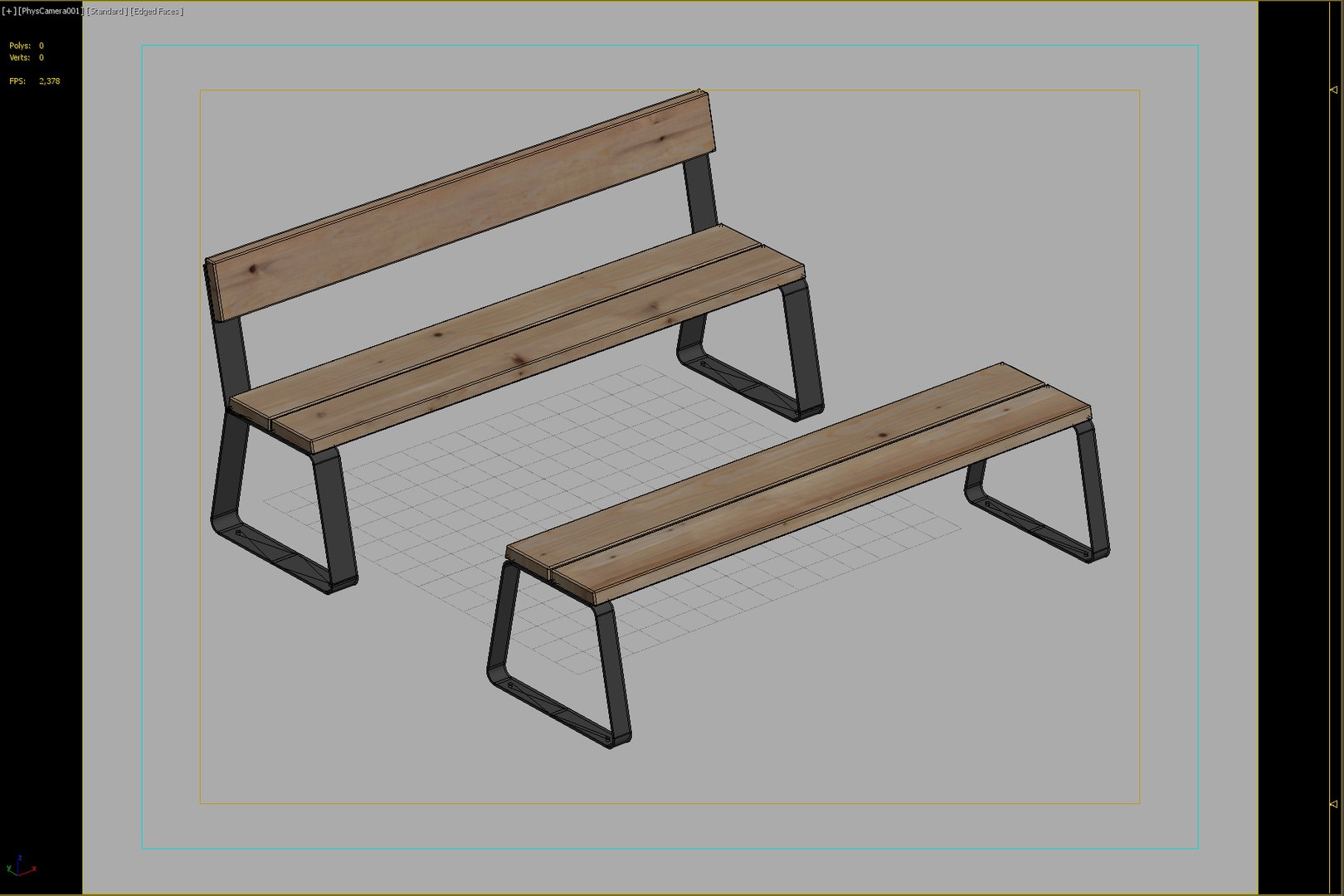 Street Benches 3D Model - TurboSquid 1636494
