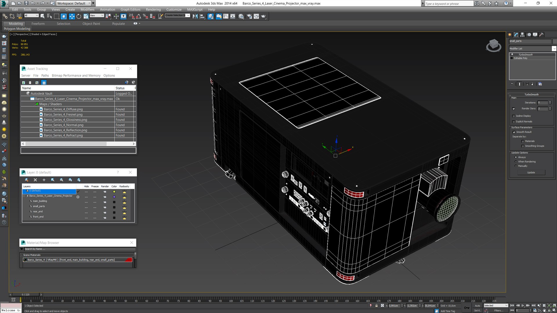 3D Model Barco Series 4 Laser Cinema Projector - TurboSquid 2088630