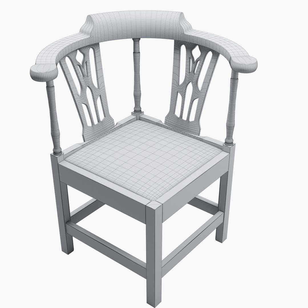 3D Old Chair Model - TurboSquid 1345452